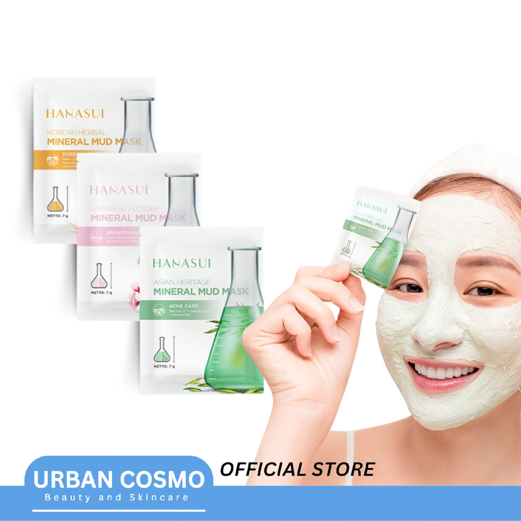 Jual Hanasui Mineral Mud Mask / Sheet Mask 7gr | Shopee Indonesia