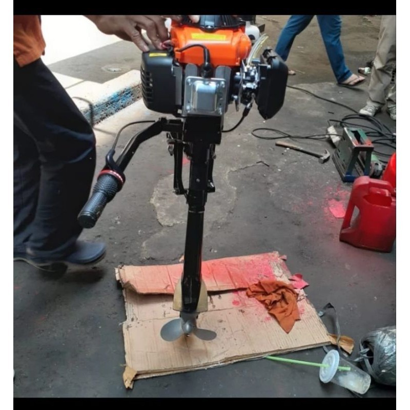 Jual Mesin perahu tempel Outboard 5hp 4tak MOB850G Matsumoto | Shopee Indonesia