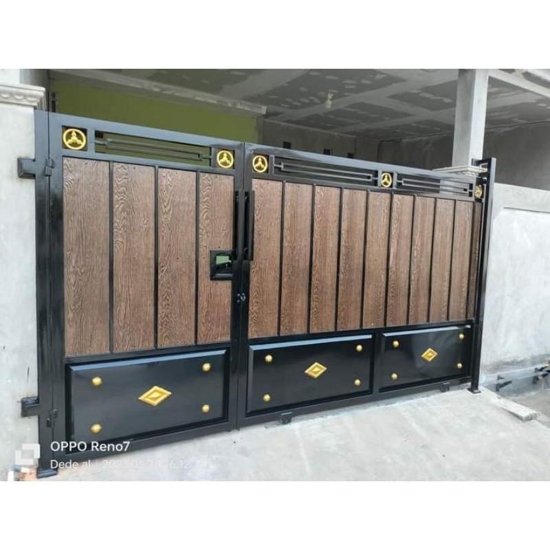 Jual pagar minimalis motip papan lisplang grc.dan balkon . | Shopee ...