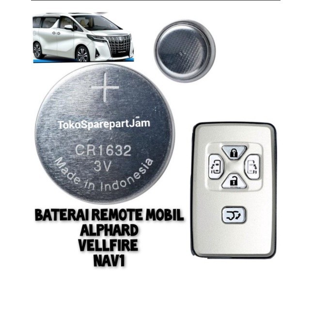 Jual Baterai Remote Mobil Toyota Alphard Vellfire Nav1 Original bawaan ...
