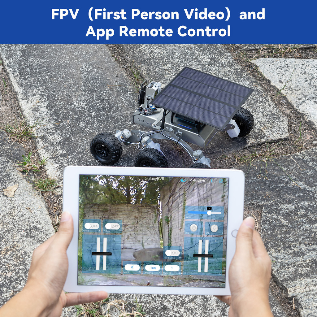 Jual SunFounder GalaxyRVR Mars Rover Kit, Smart Video Robot Car Kit ...