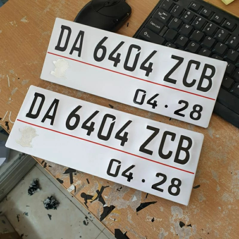 Jual plat nomor motor baut tanam custom plat nomor motor font terbaru ...