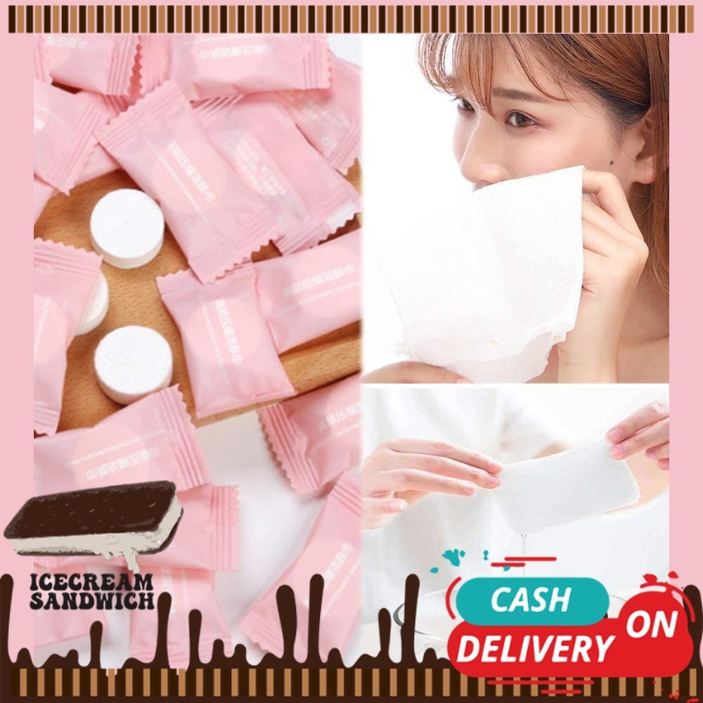 Jual [ ICS ] Tissue Bulat Mini Travel Sekali Pakai / Masker Wajah ...