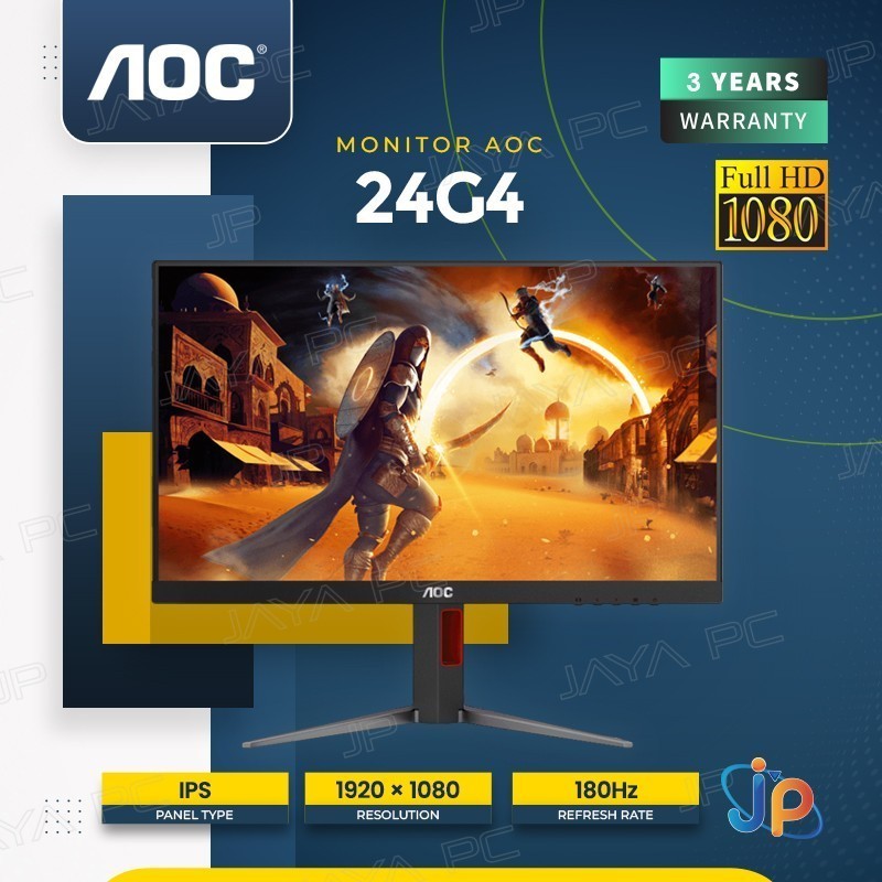 Jual Monitor AOC LED IPS 24G4 - Full HD 24" Inch | Shopee Indonesia