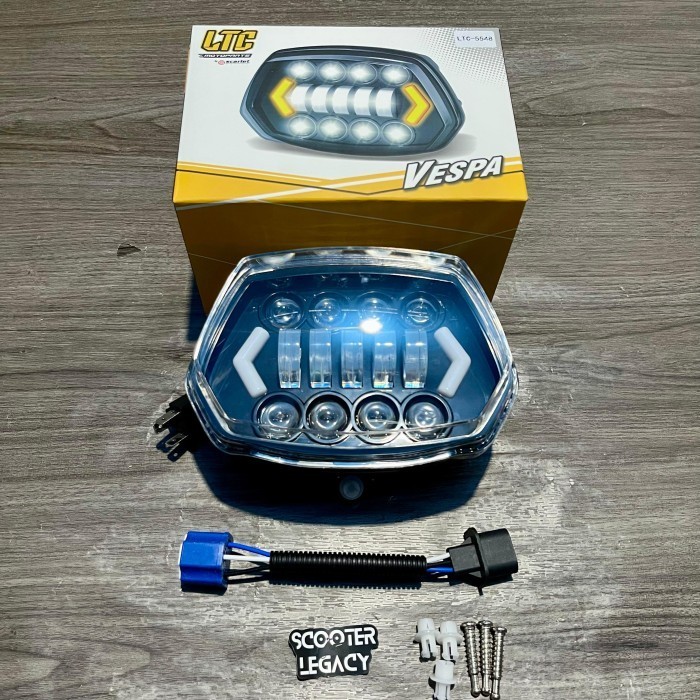 Jual Headlamp LED Daymaker SCARLET Vespa Sprint | Shopee Indonesia