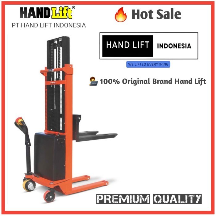 Jual Hand Stacker Electric / Handlift Electrik 1.5 ton 3 meter | Shopee ...