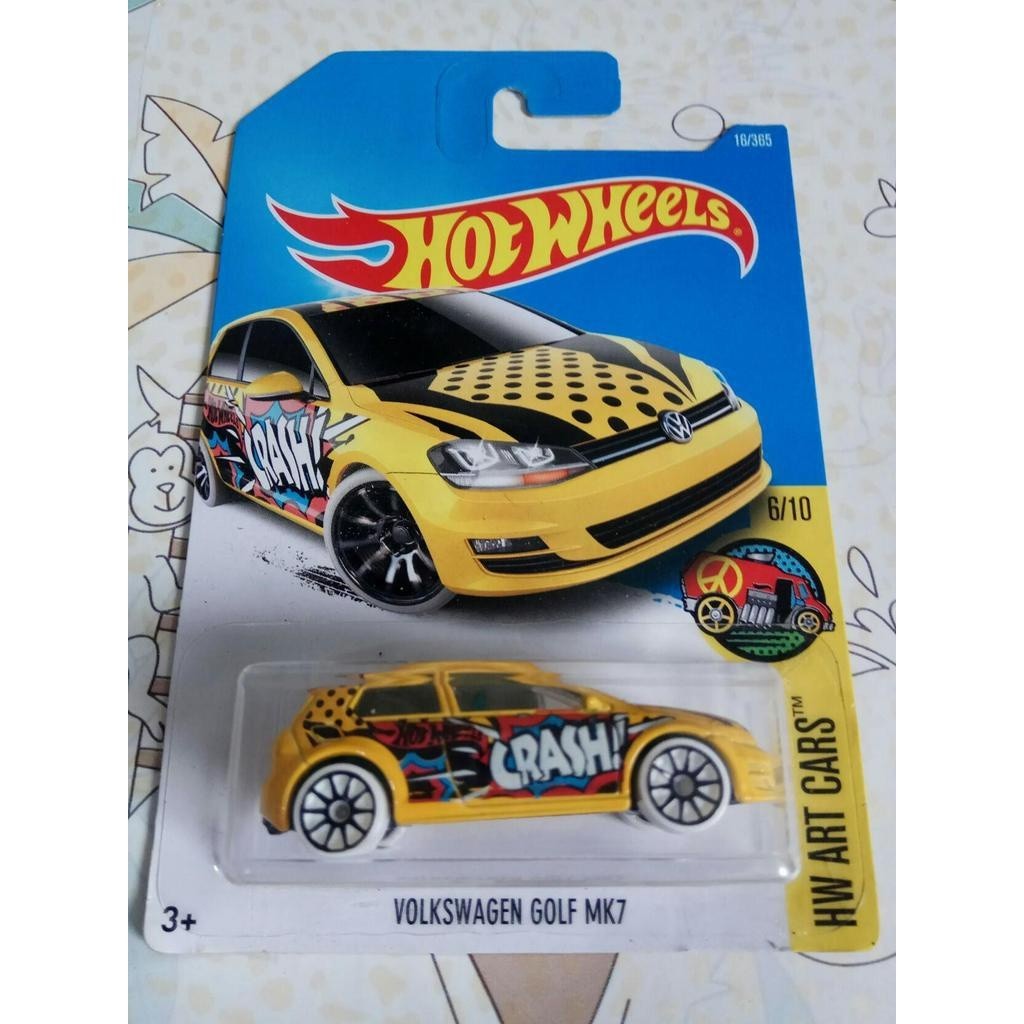 Jual Hot Wheels - Volkswagen Golf MK7 Yellow Tampo CRASH | Shopee Indonesia