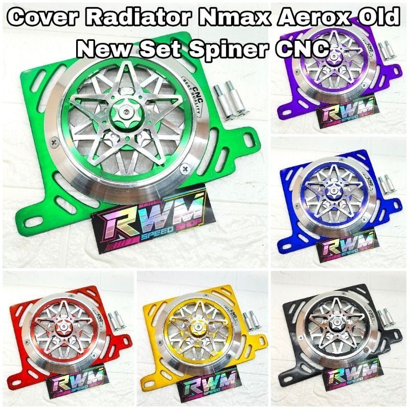 Jual Cover Radiator Set Spiner Spinner Motif Bintang CNC Yamaha NMAX ...