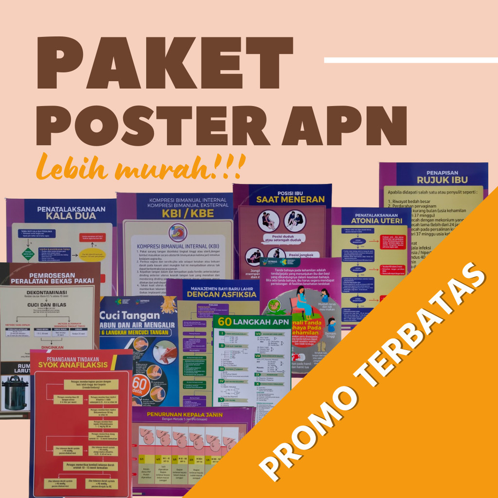 Jual Paket Poster APN - Paket Poster APN Lengkap - 60 Langkah Asuhan ...