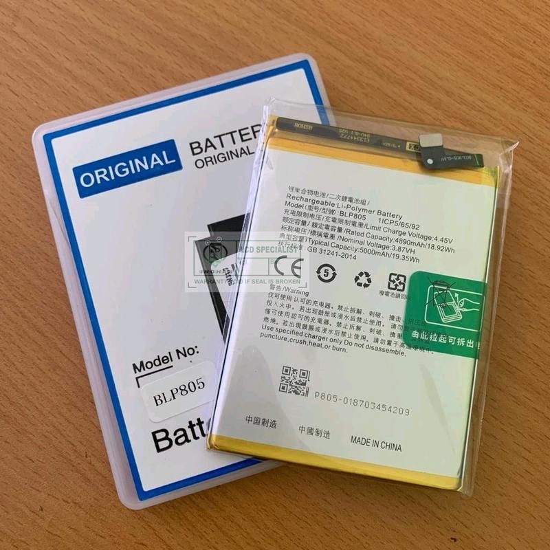 Jual Baterai Batre FOR Oppo A16 CPH2269 ORIGINAL Model BLP805 BLP-805 ...