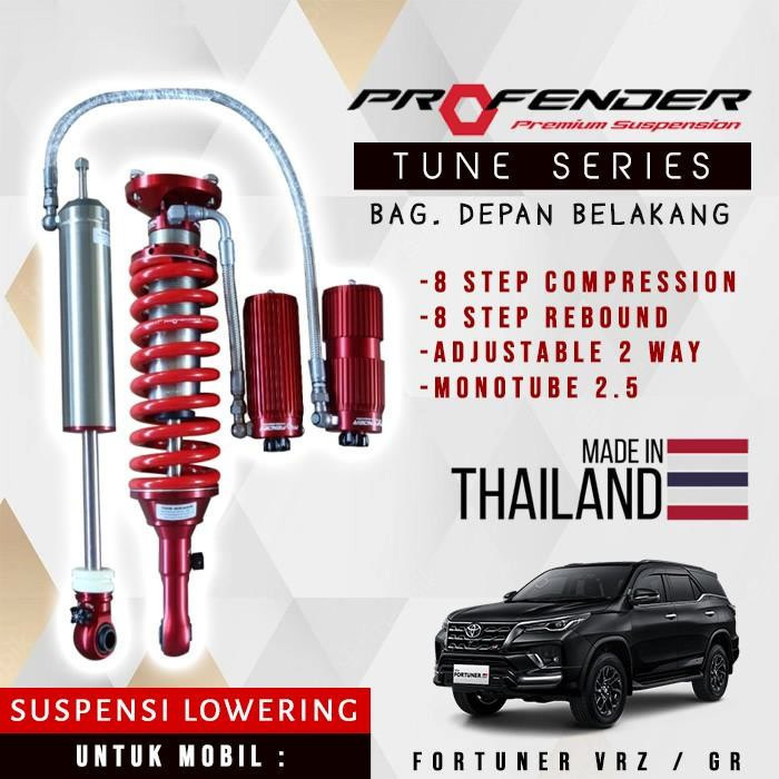 Jual Shock Suspensi Profender Tune Series Monotube 2.5 Fortuner VRZ Lower | Shopee Indonesia