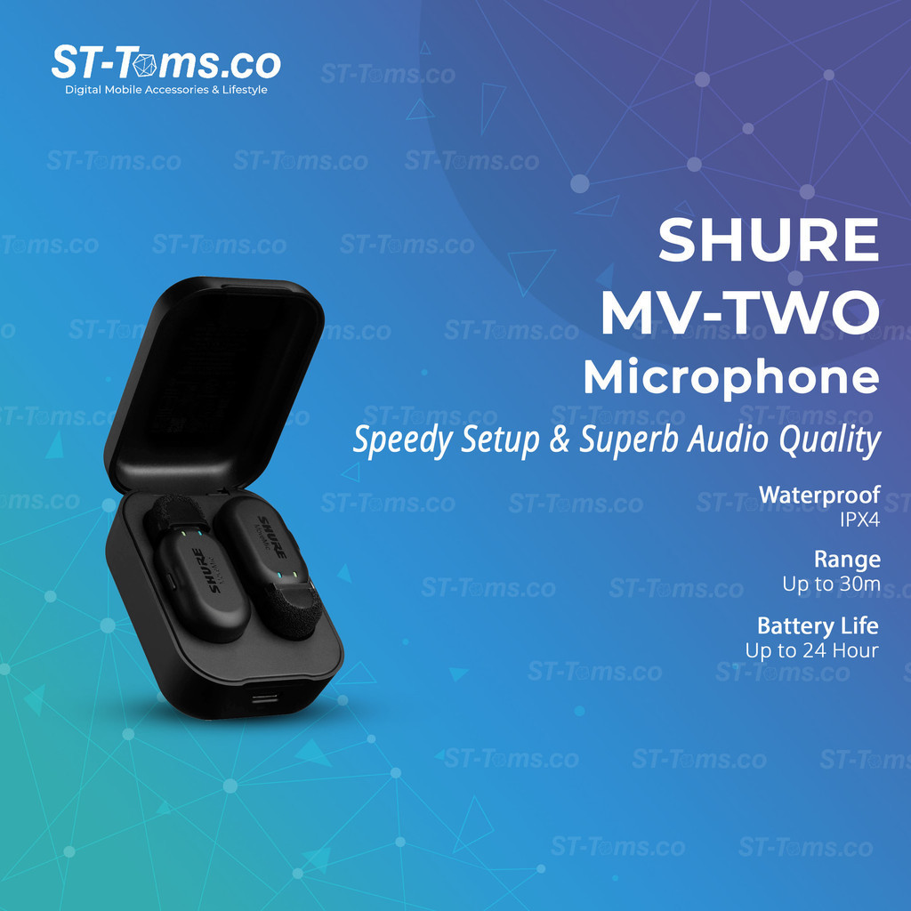 Jual Shure MV-TWO MV 2 MoveMic Two MoveMic 2 Dual Channel Wireless ...
