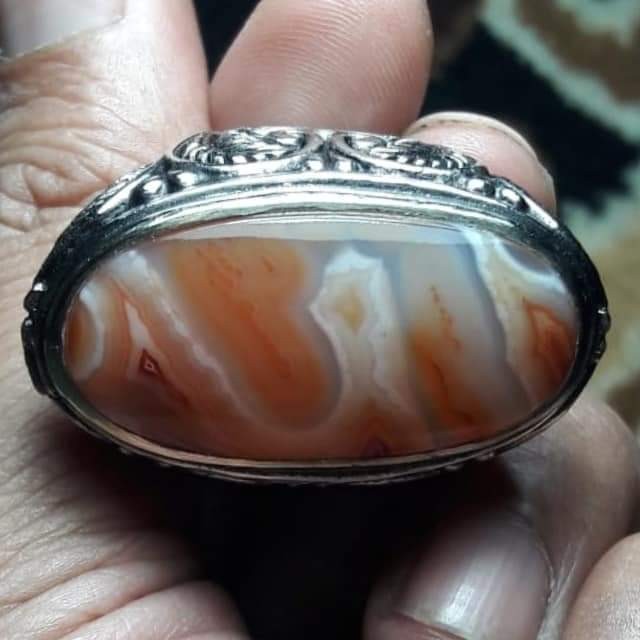 Jual Cincin Batu Akik Natural Motif Gambar Huruf Arab Lafadz ALLAH ...