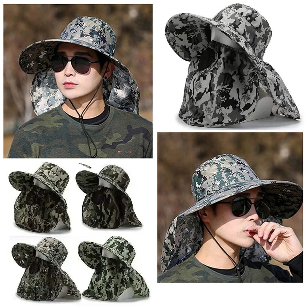 Jual Topi Gunung Visor Lipat Anti UV Matahari Lebar Topi Pantai Cadar ...