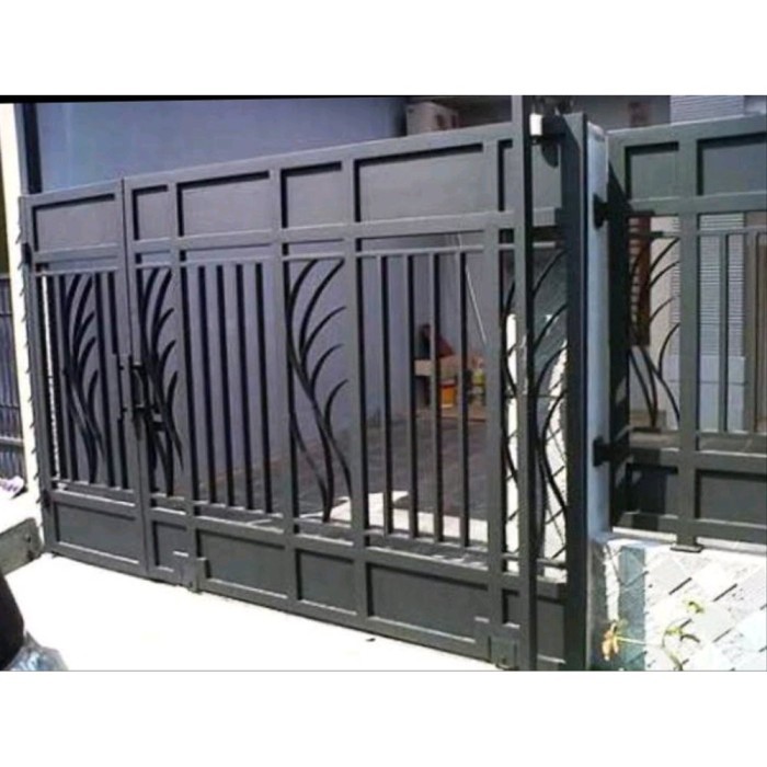 Jual pintu pagar besi minimalis modern | Shopee Indonesia