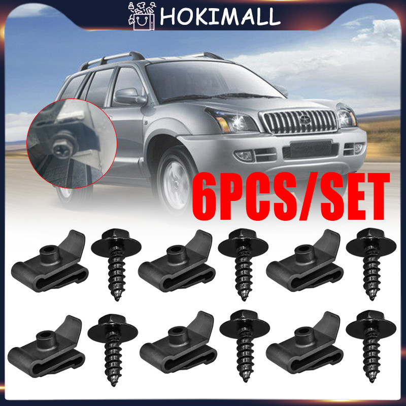 Jual 6pcs Klip Trim Fender / Mudguard Mobil + 6pcs Sekrup Klip Kancing ...