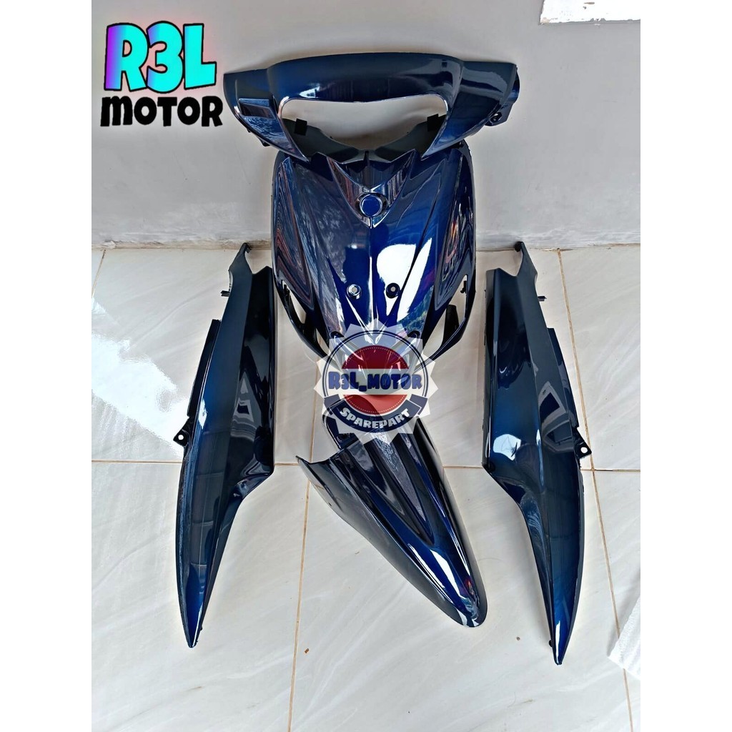 Jual Cover ful body halus Yamaha Mio sporty Moonlight blue/hitam ...