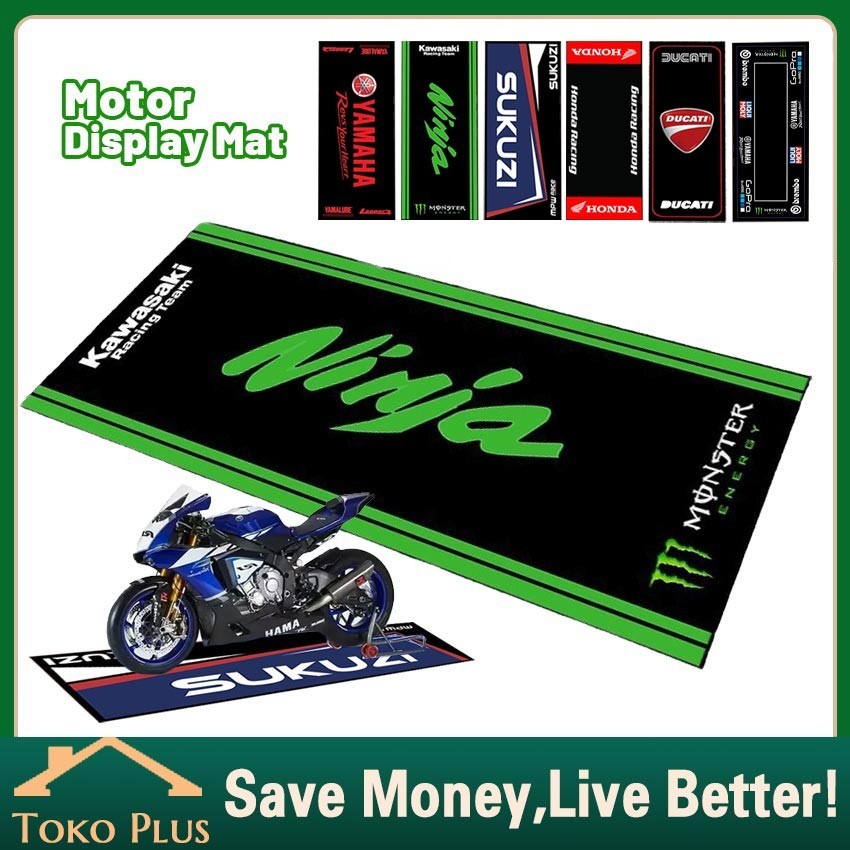 Jual Karpet Display Motor Racing Karpet Floor Motorcycle Mats Parking ...