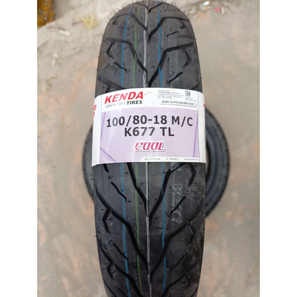 Jual (TUBELESS ) Ban Kenda K677 100 80 18 Tubeless Luar Rx King Mega ...