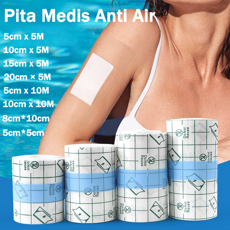 Jual 10M Tranparent Film Dressing Roll/Anti Luka Plester/Pita Medis ...