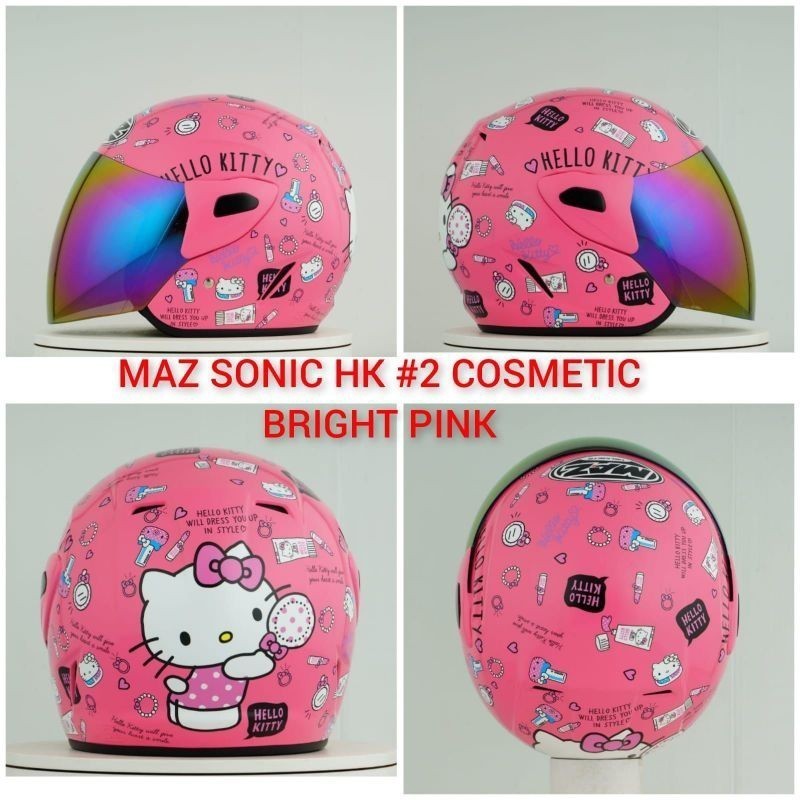 Jual Helm Maz Sonic Hello Kitty SERI#1 CREAM Original 100% Sni Dewasa ...