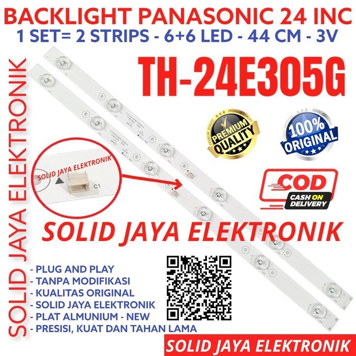 Jual BACKLIGHT LED PANASONIC 24 INC TH-24E305G TH-24E305 24E LAMPU BL ...