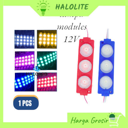 Jual LAMPU LED MODUL 3MATA 12VOLT/Lampu Strip LED Modul 3 Mata Super Besar SMD WATERPROOF 3 MATA ...
