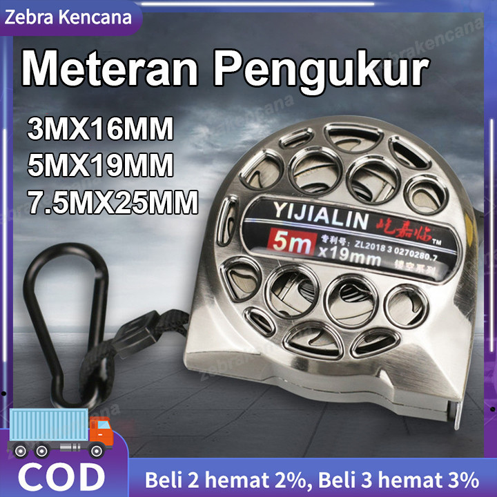 Jual Meteran 10 Meter Paling Kuat Unik Stainless Anti Karat Anti Air Murah Anti Pecah Tukang ...