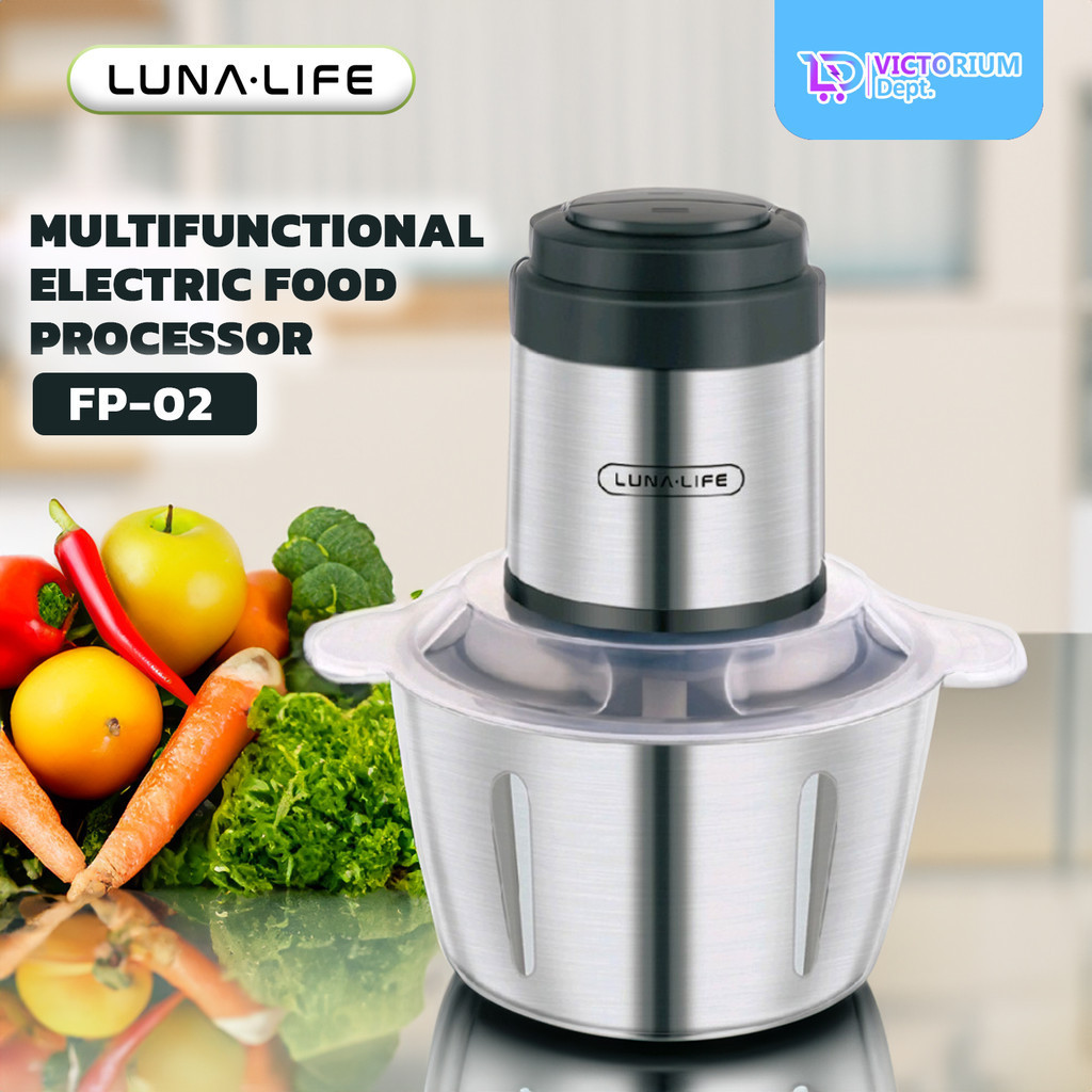 Jual VICTORIUM- LUNALIFE CHOPPER ELECTRIC FOOD PROCESSOR FP-02 2 LITER ...