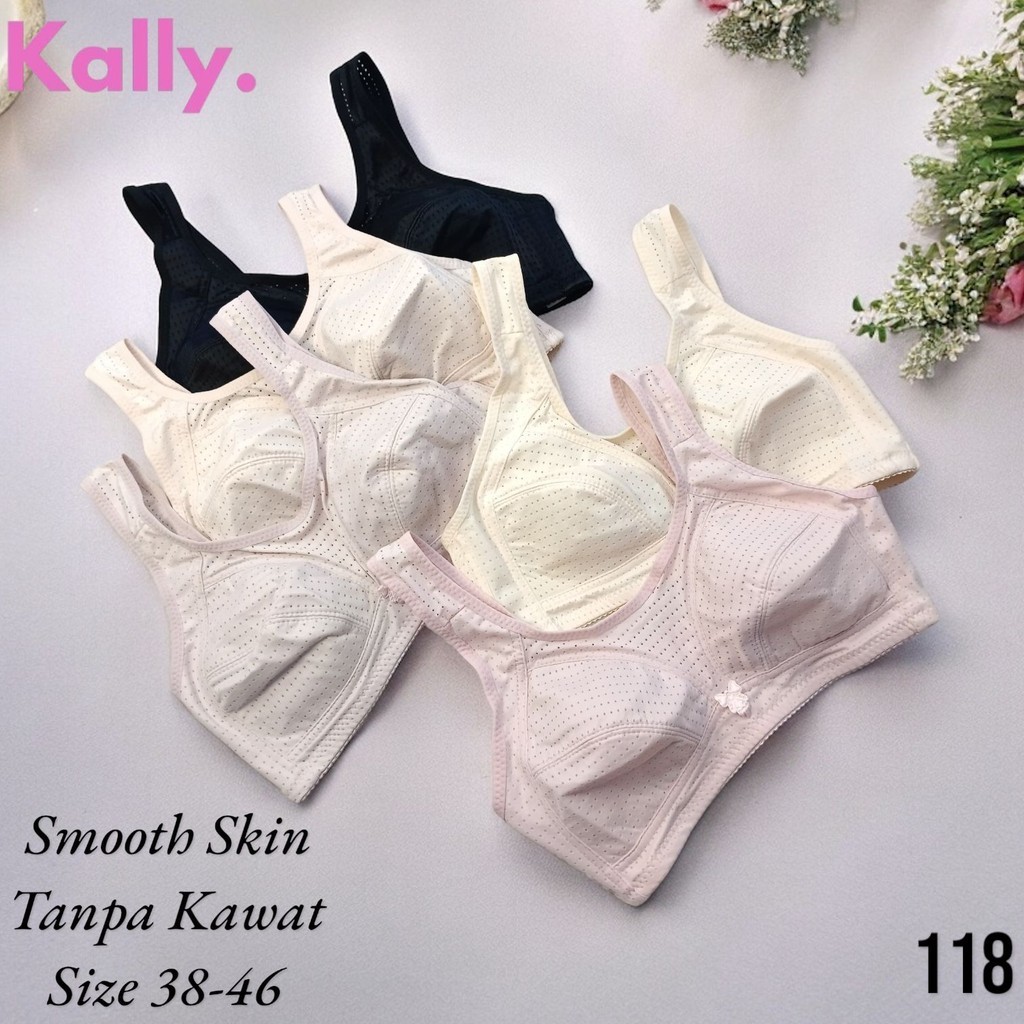 Jual Bra Jumbo Smooth Skin KALLY 118 - Tanpa Kawat - Cup C-D - Size 38 ...
