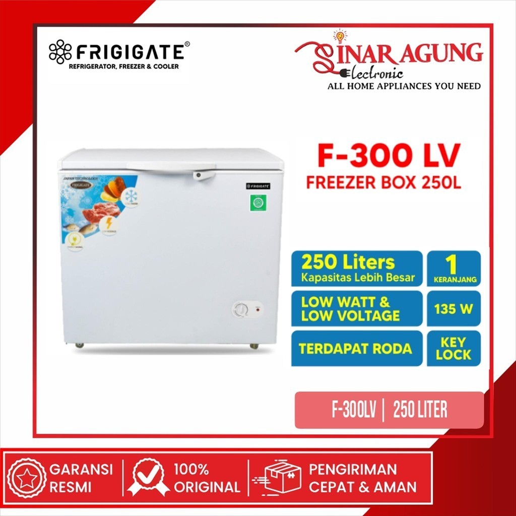 Jual FRIGIGATE F-300LV CHEST FREEZER 250 LITER - GARANSI RESMI | Shopee ...