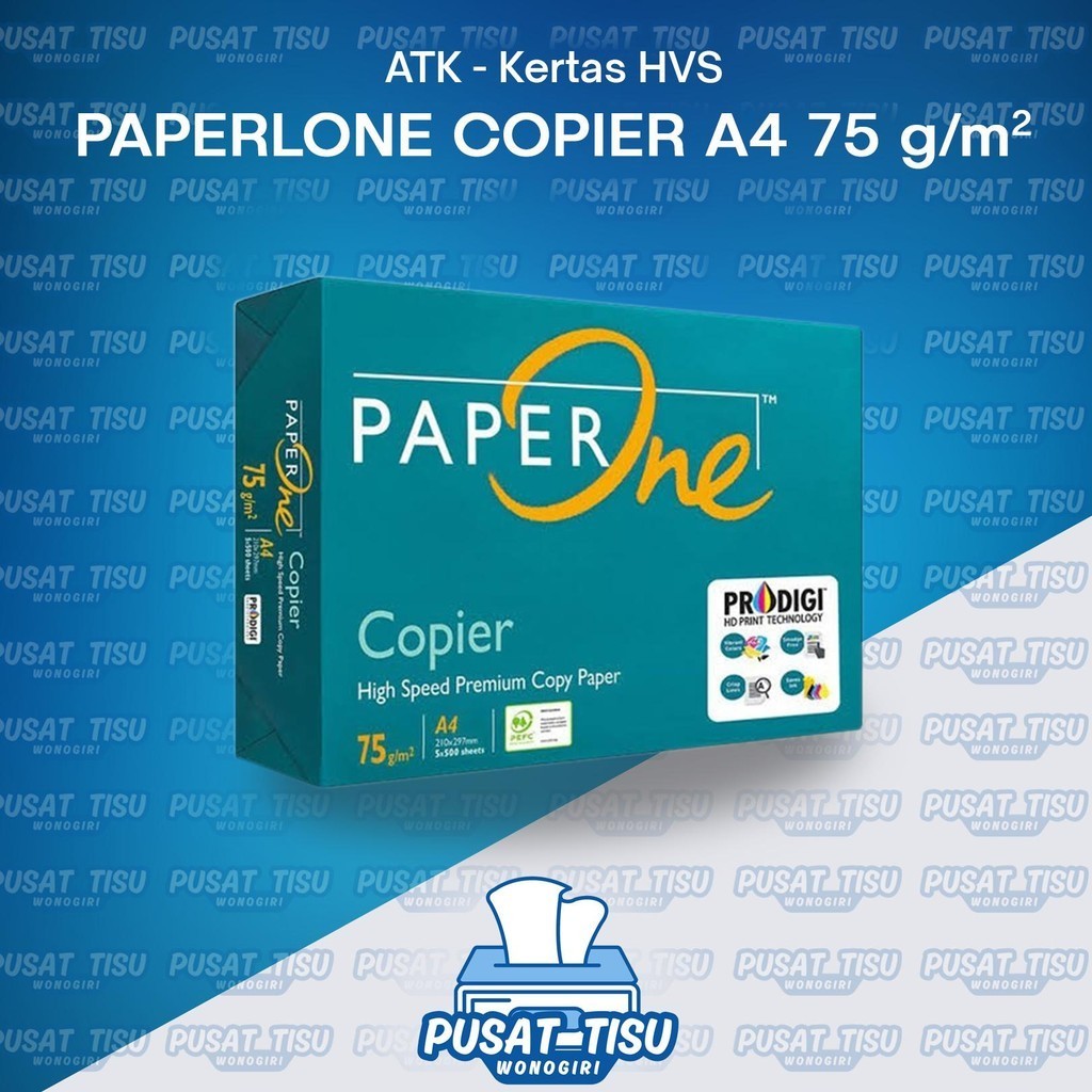 Jual Kertas HVS Paper One A4 75 Gram / 1 Rim Isi 500 Lembar | Shopee Indonesia