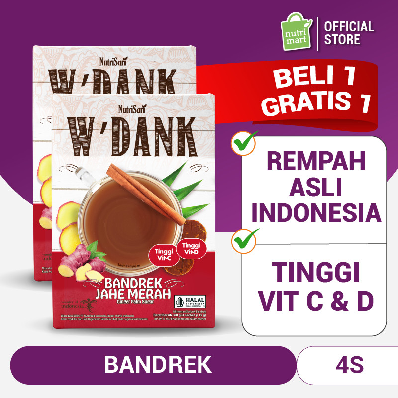 Jual Twin Pack - W’Dank Bandrek 4 Sachet - Minuman Bubuk Rempah Asli ...