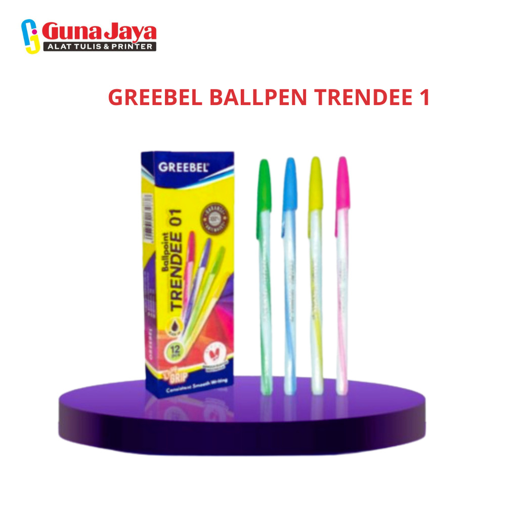 Jual GREEBEL BALLPEN TRENDEE 1 (SATU SET 12 PCS) | Shopee Indonesia