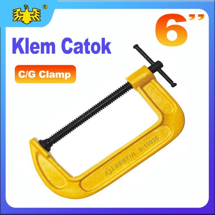 Jual C/G Clamp Set Klem Catok Alat Jepit Meja Heavy Duty Klem 6" Inch ...