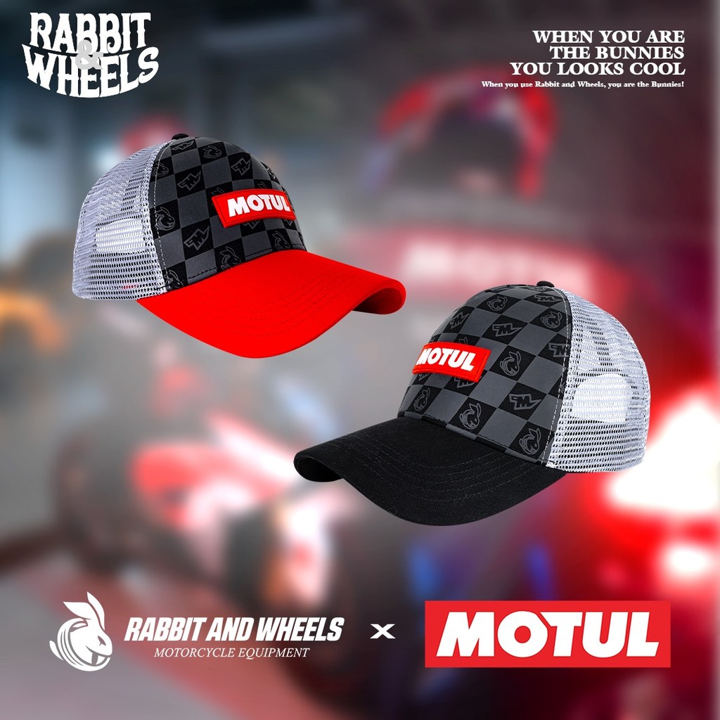 Jual RABBIT AND WHEELS X MOTUL CAP | Shopee Indonesia