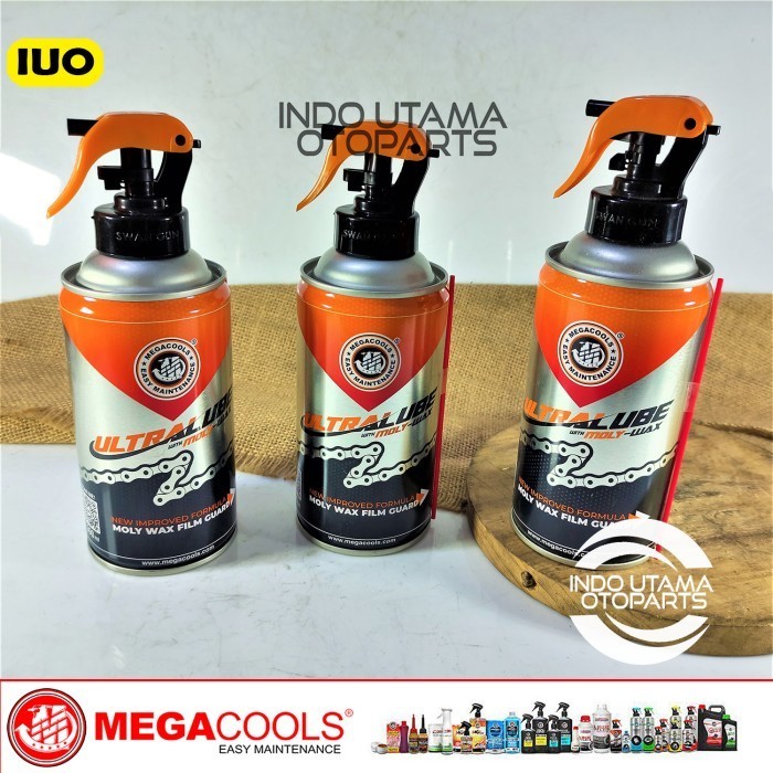 Jual Pelumas Rantai MegaCools Ultra Lube With Moly WaX Megacool 300ml ...