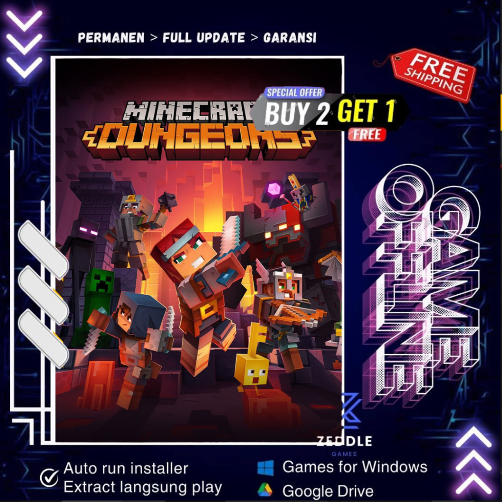 Jual MINECRAFT DUNGEONS CLOUDY CLIMB - GAME PC - GAME LAPTOP - PC GAME ...