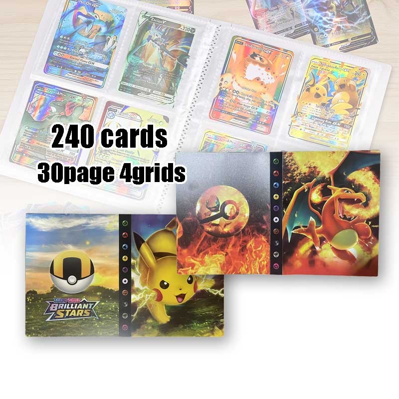 Jual Buku Album Holder Kartu Pokemon 240 Untuk Kartu Pokemon Koleksi Kartu 14,9*19cm | Shopee ...