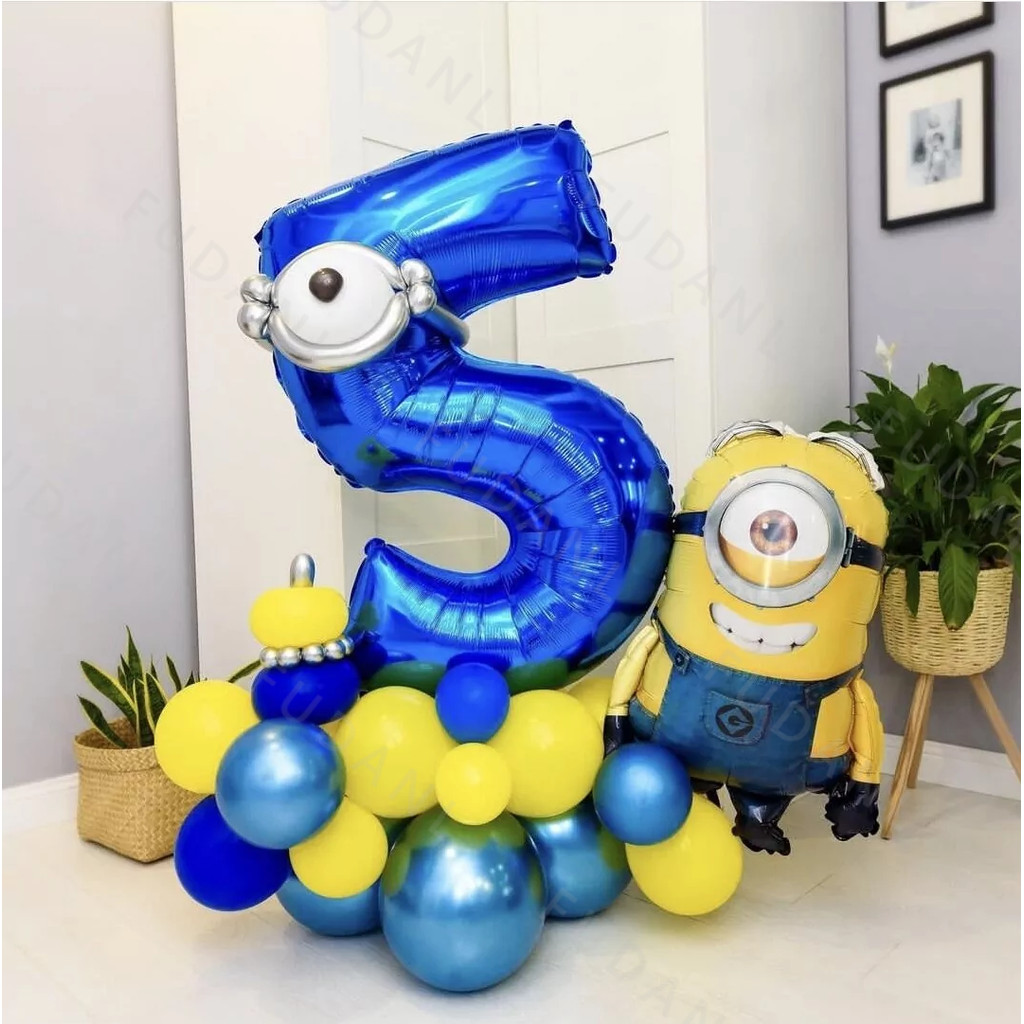 Jual Disney Minions Themed Party Balloon Arch Kit Cute Minions Birthday ...