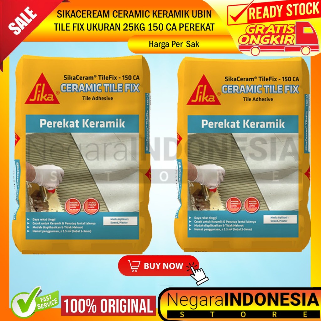 Jual Sikaceram 150ca 150 Ca Lim Batu Alam Tembok Interior Eksterior ...