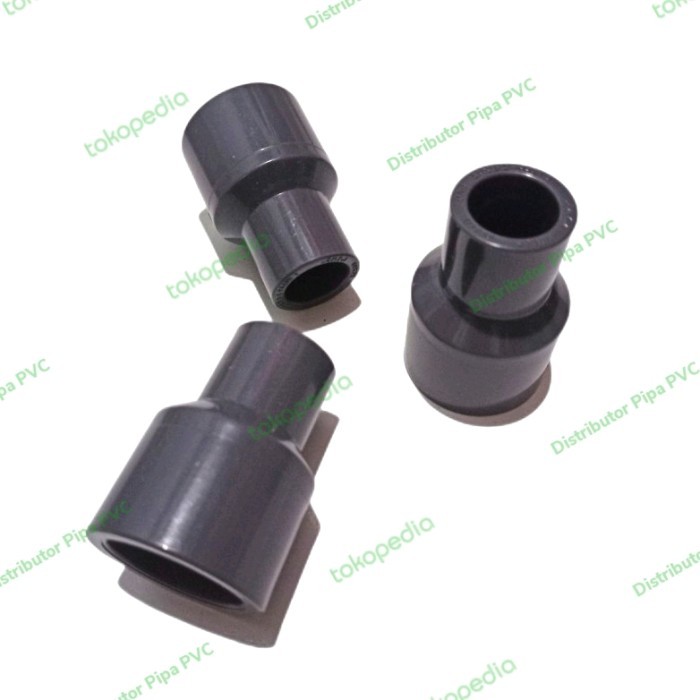 Jual NB91 Vlok Sok PVC 1-1/4 x 3/4 inch SCH80 Reducer Sock ASTM Sambung ...