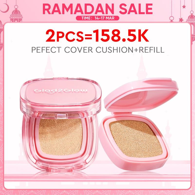 Jual Glad2Glow 2in1 Perfect cover cushion refill combo dengan kandungan ...