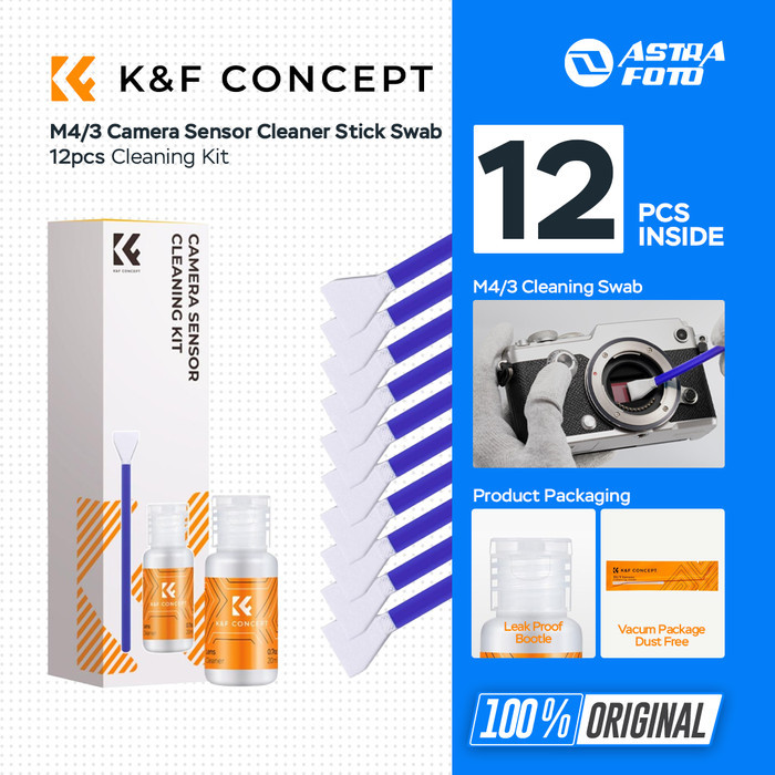 Jual KNF Concept M4/3 Camera Sensor Cleaner Stick Swab 12pc Cleaning ...