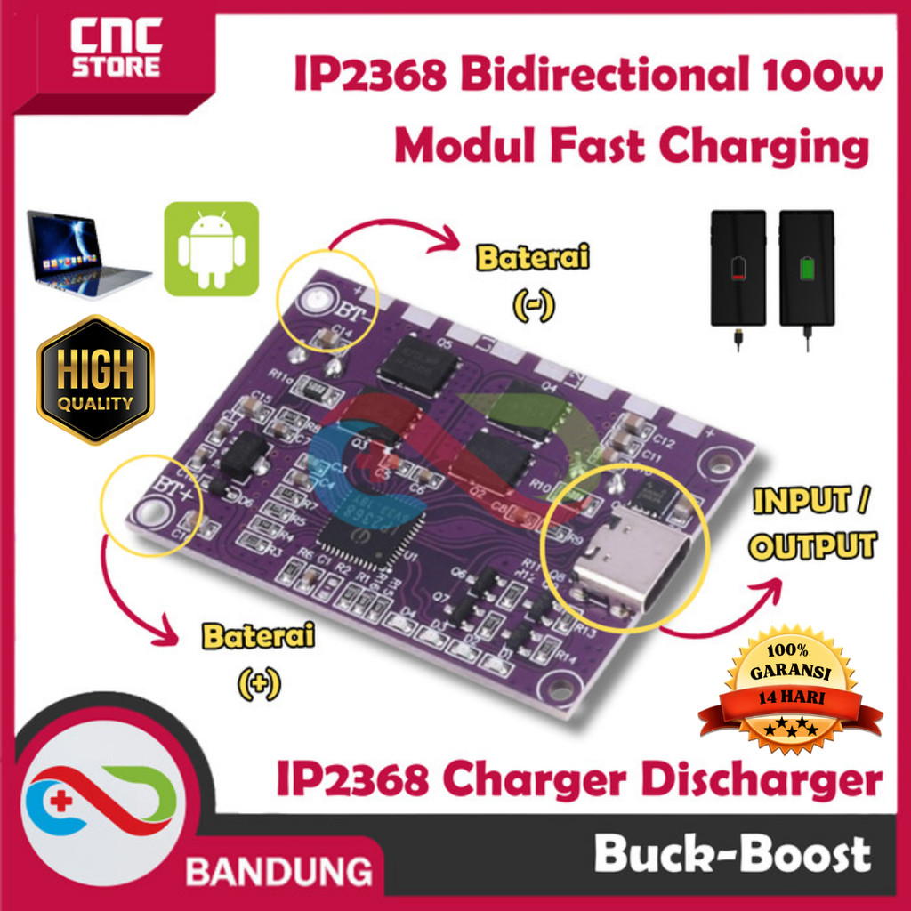 Jual IP2368 Bidirectional 100w Modul Pengisian Cepat Buck-Boost ...