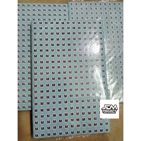 Jual JDM Project - ( COD ) LABEL SIZE TEMPEL PER 1PACK ( 100LEMBAR ...