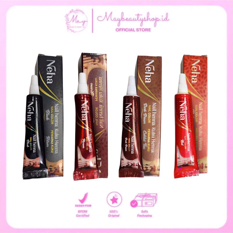 Jual NEHA Pasta Henna Kuku Halal | Pewarna Kuku Halal | Shopee Indonesia