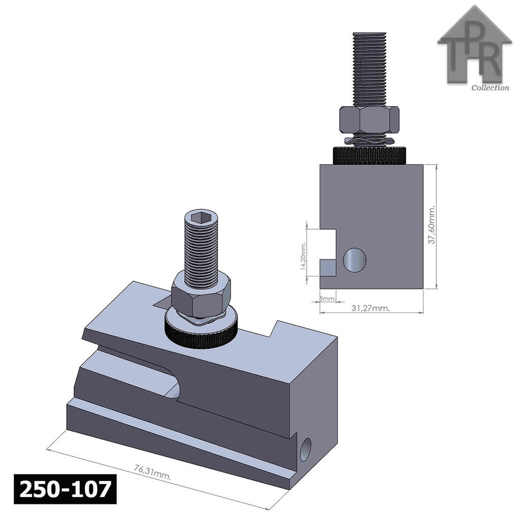 Jual 250-107 quick tool change holder HSS square blade sloting ...