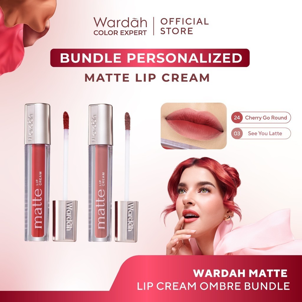 Jual [BUNDLE OMBRE] WARDAH Paket Ombre Exclusive Matte Lip Cream ...