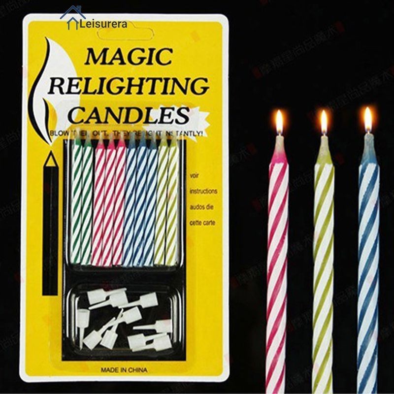 Jual Lilin Magic Relighting Candles isi 10pcs/ lilin spiral/ lilin ...